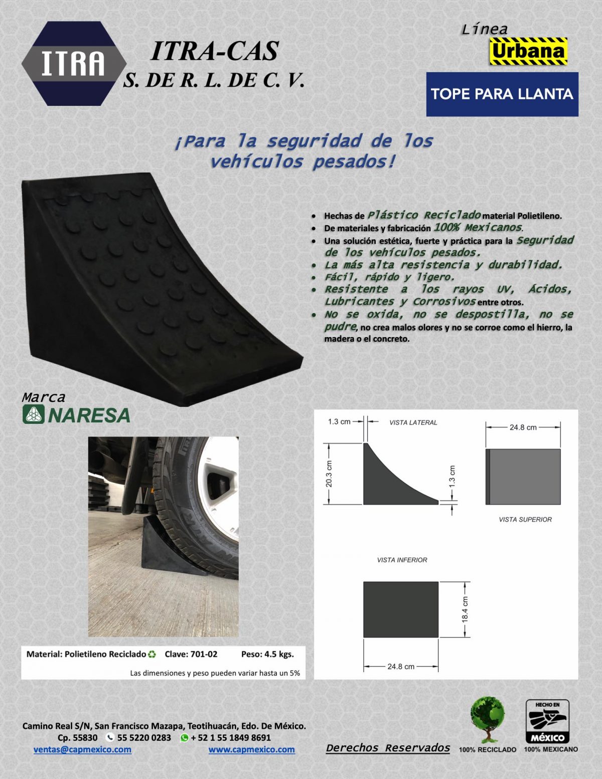 TOPE PARA LLANTA - Cap Mexico